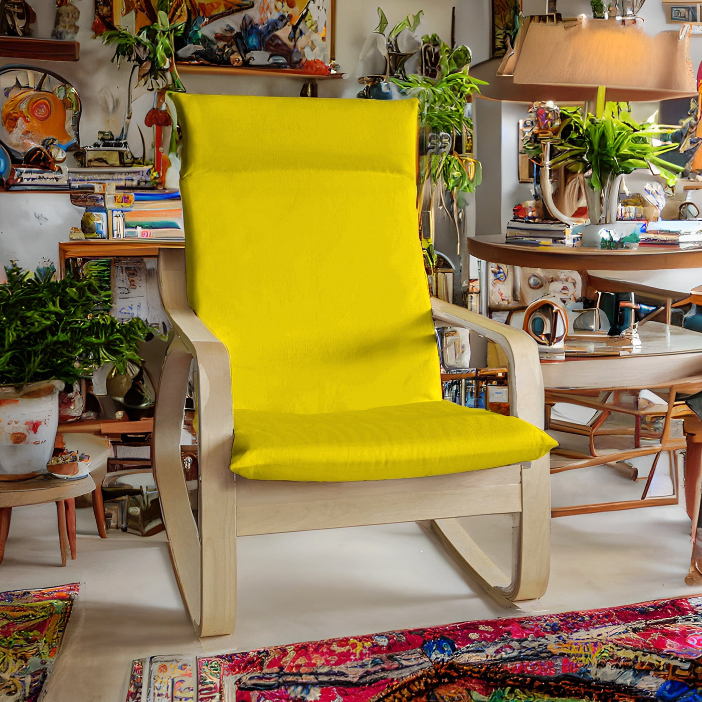 Velvet Gold Chair and Ottoman Covers, Compatible with IKEA Poang ...